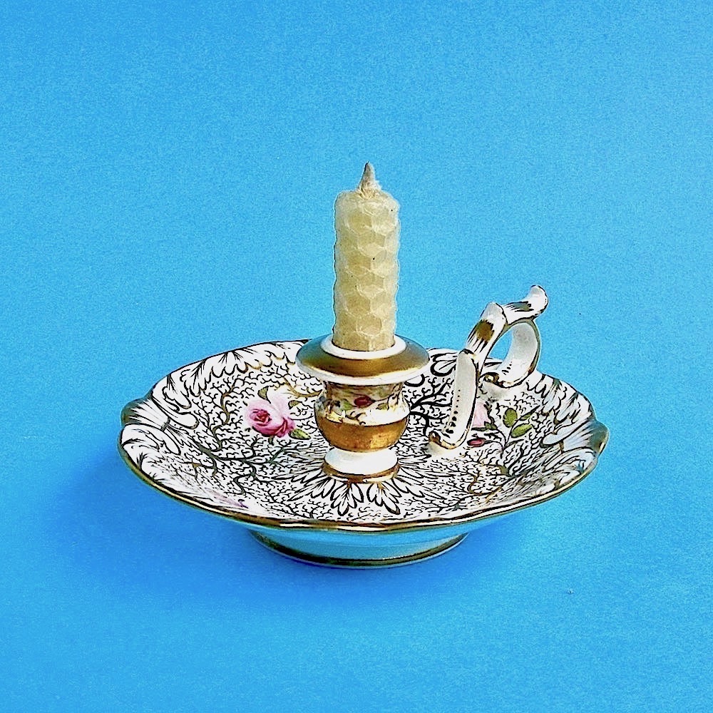 Item No. 1899 - Rockingham chamberstick - Mark and Sandra Diamond